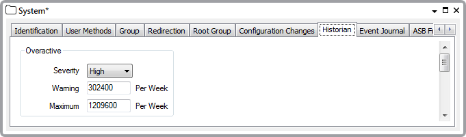 Core Configuration Guide Define The Maximum Number Of Historic Data
